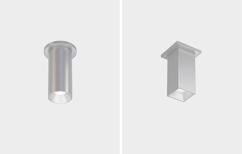 BeveLED Mini Cylinders | 3 Inch Aperture LED Cylinder Downlight Fixtures