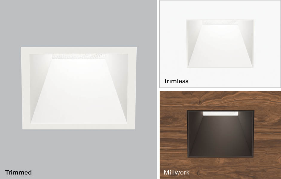 4" Sloped Ceiling Square LED Recessed Downlight | BeveLED 2.2 B4SG