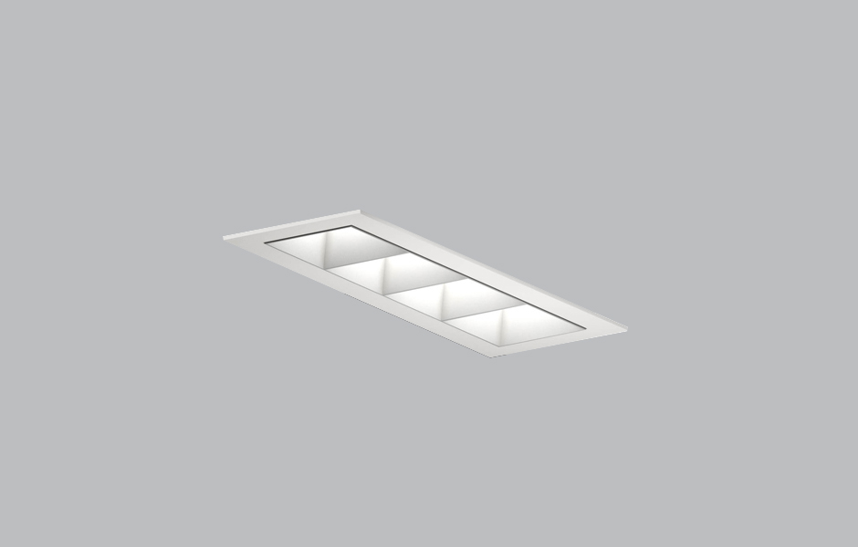 Recessed Linear Multi Louver LED Lights | Micro Multi-Cell MD Integral ...