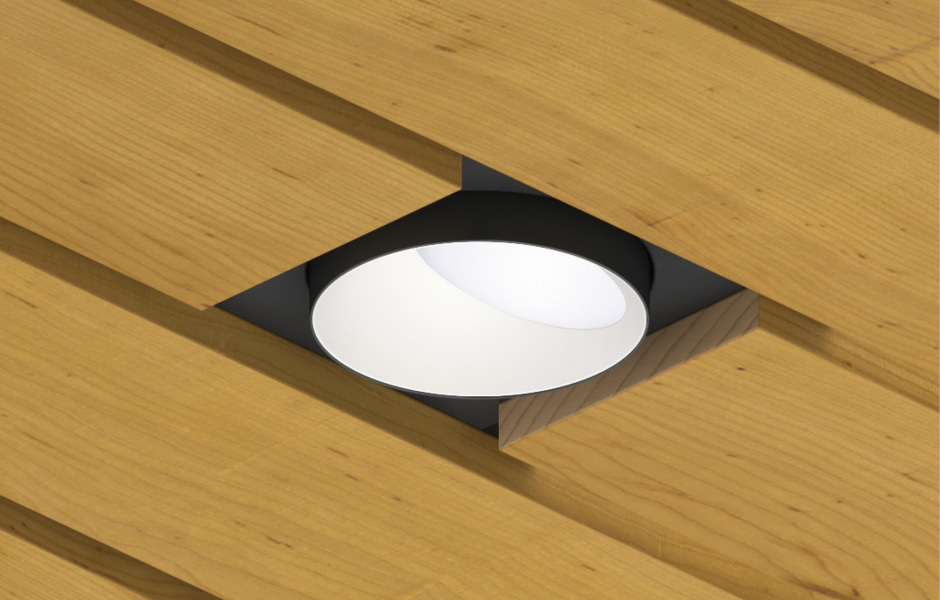 BeveLED 2.2 4" LED Lighting For WoodWorks® Linear Solid Wood Panel ...