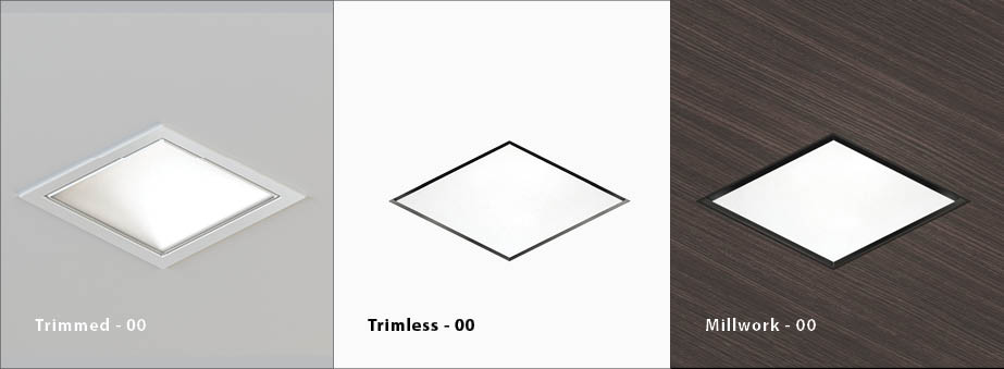 True Zero 360 Flat Lens Square LED Wall Wash Light Fixtures 00 Regress ...